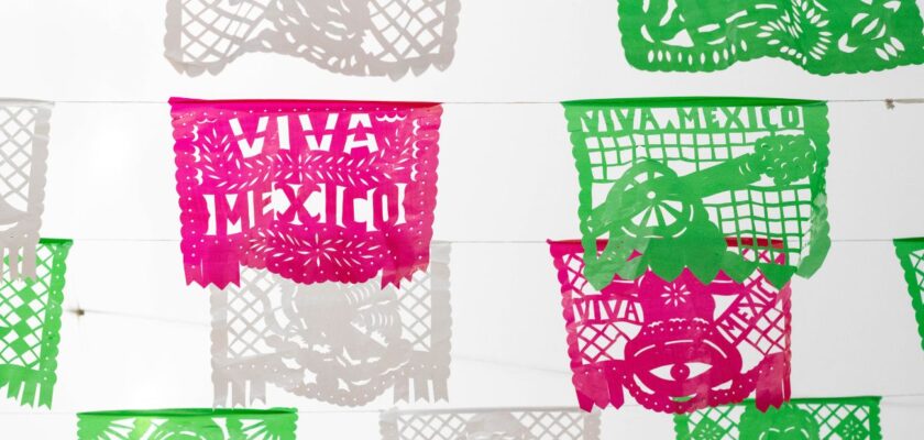Pancartas De Papel Picado De Plástico Mexicano